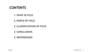 Attitude of fold | PPTX
