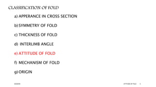 Attitude of fold | PPTX