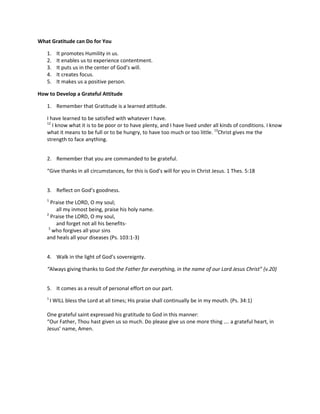 Attitude ofgratitude | PDF