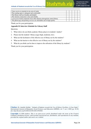 Attitude Of Students Towards The Use Of Library Facilities A Case Study ...