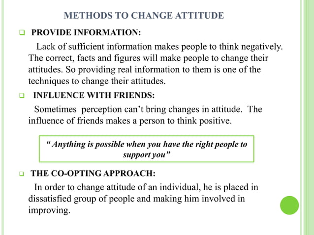 Attitude Personality development | PPTX | Mental Health | Diseases and ...