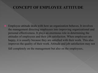 Attitude and personality of an employee and its influence on ...
