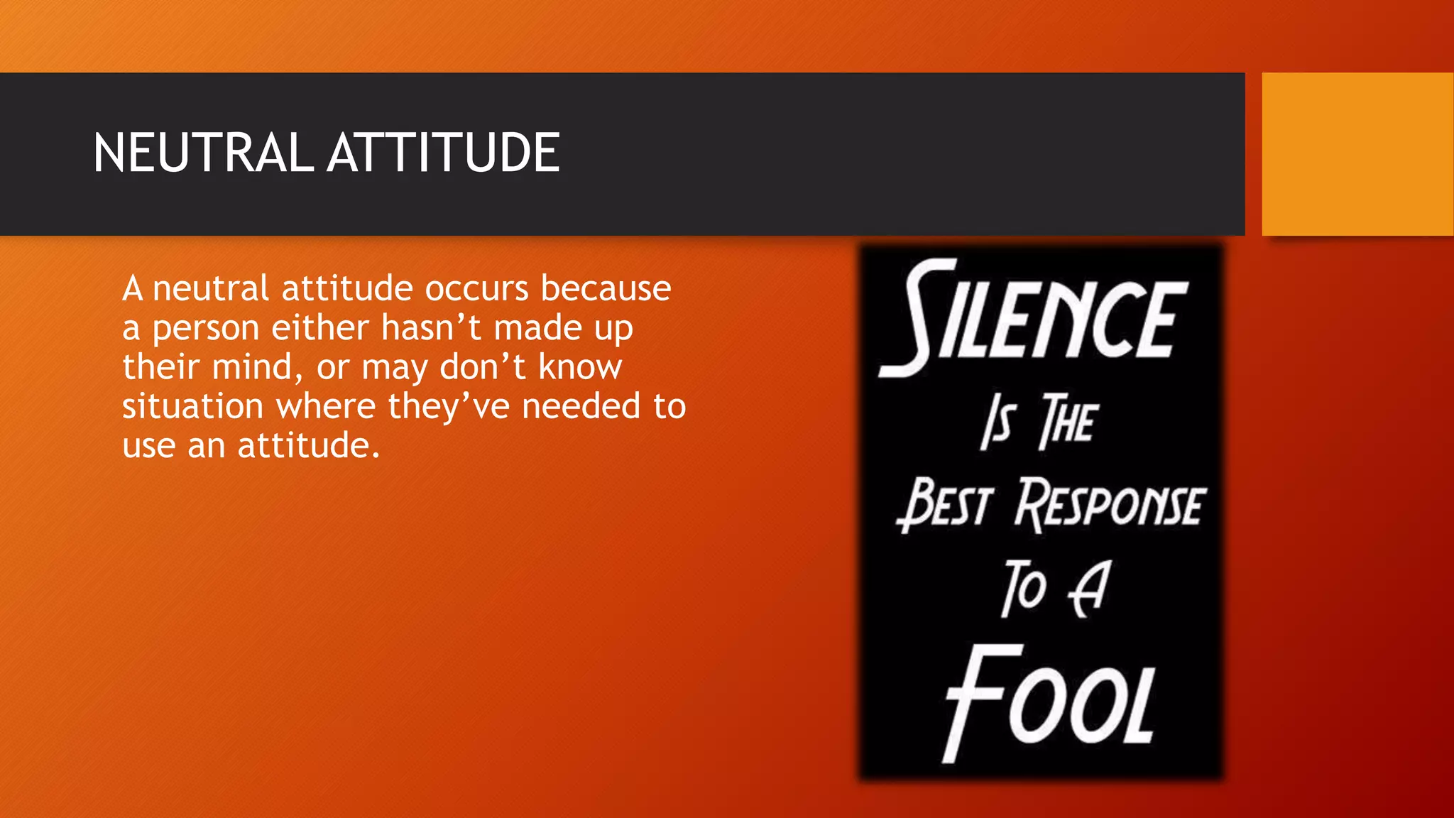 Attitude ppt. | PPTX