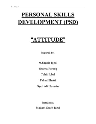 Attitude report | DOCX