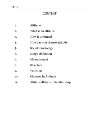 Attitude report | DOCX
