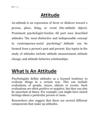 Attitude report | DOCX