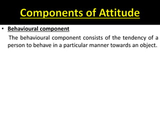 Attitudes - Organisational Behaviour | PPTX