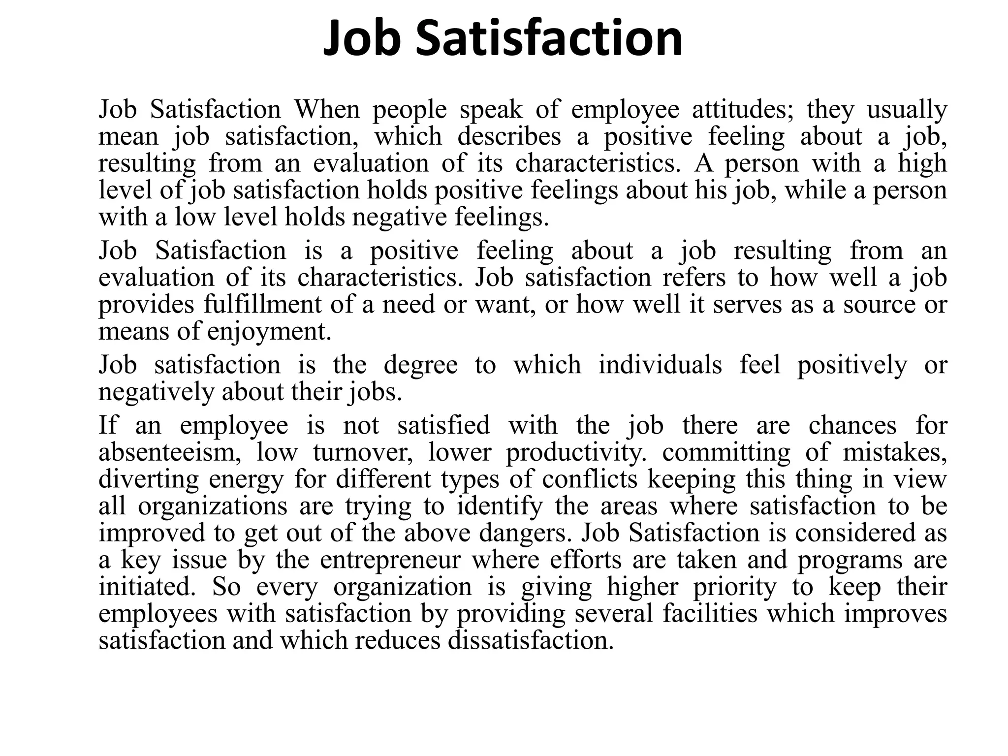 Attitudes and job Satisfaction | PPTX