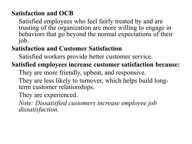 Attitudes and job Satisfaction | PPT