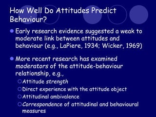 Attitudes and Attitude change | PPT