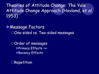 Attitudes and Attitude change | PPT
