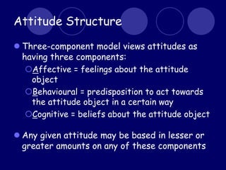 Attitudes and Attitude change | PPT