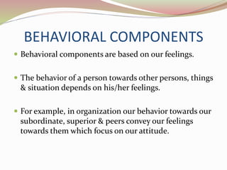 ATTITUDES in OB | PPTX