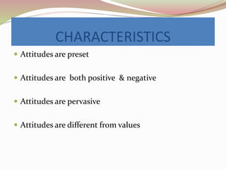 ATTITUDES in OB | PPTX