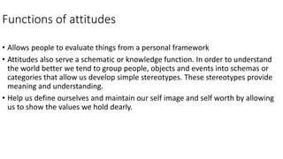 ATTITUDES in Psychology. Notes in Power pt | PPT