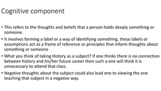 ATTITUDES in Psychology. Notes in Power pt | PPT