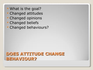 Attitudes and Persuasion | PPT