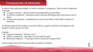 Attitudes and Job Satisfaction Updated .pptx