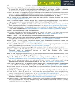 Attitudes And Perceptions Towards Mathematics By Greek Engineering ...