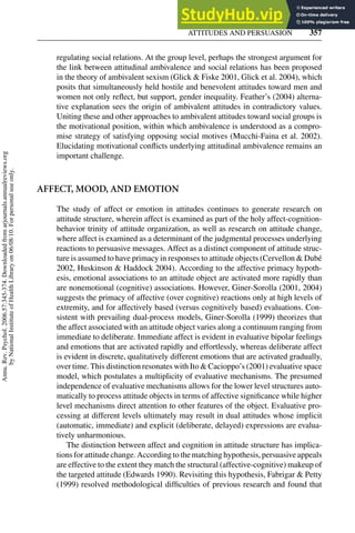 Attitudes And Persuasion | PDF