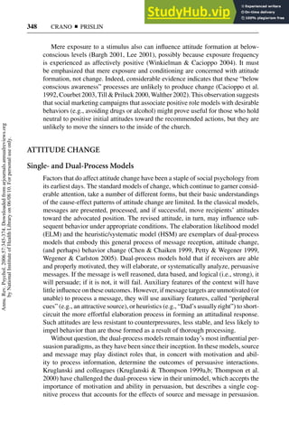 Attitudes And Persuasion | PDF