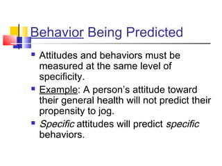 Attitudes behavior | PPT