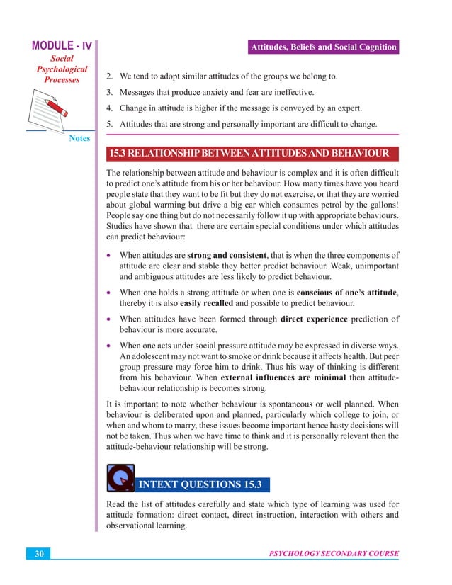 Attitudes, beliefs and social cognition | PDF