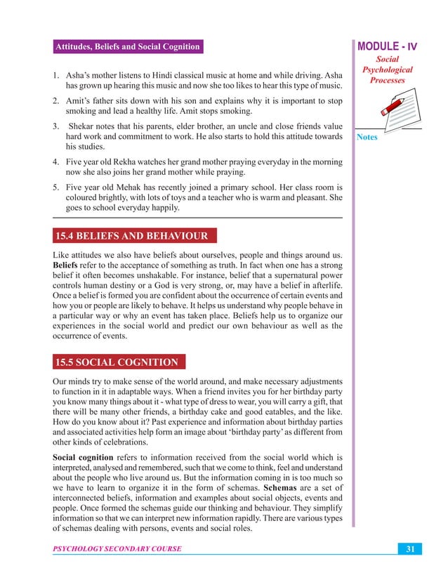 Attitudes, beliefs and social cognition | PDF