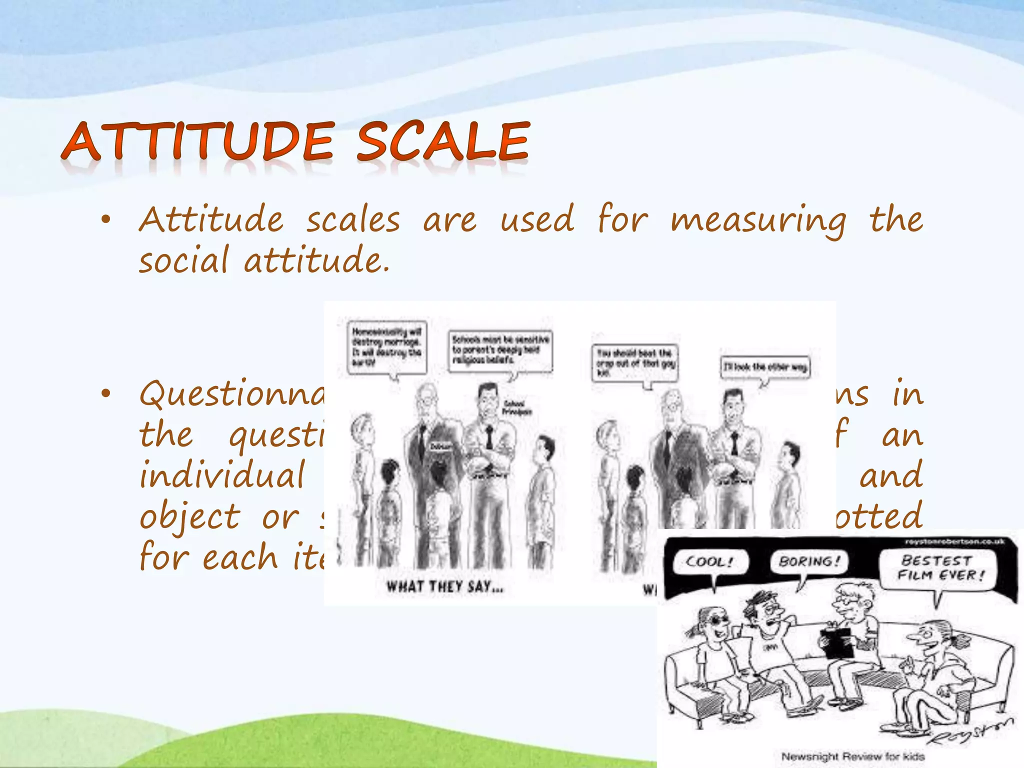 Attitude scale and critical incident technique | PPT