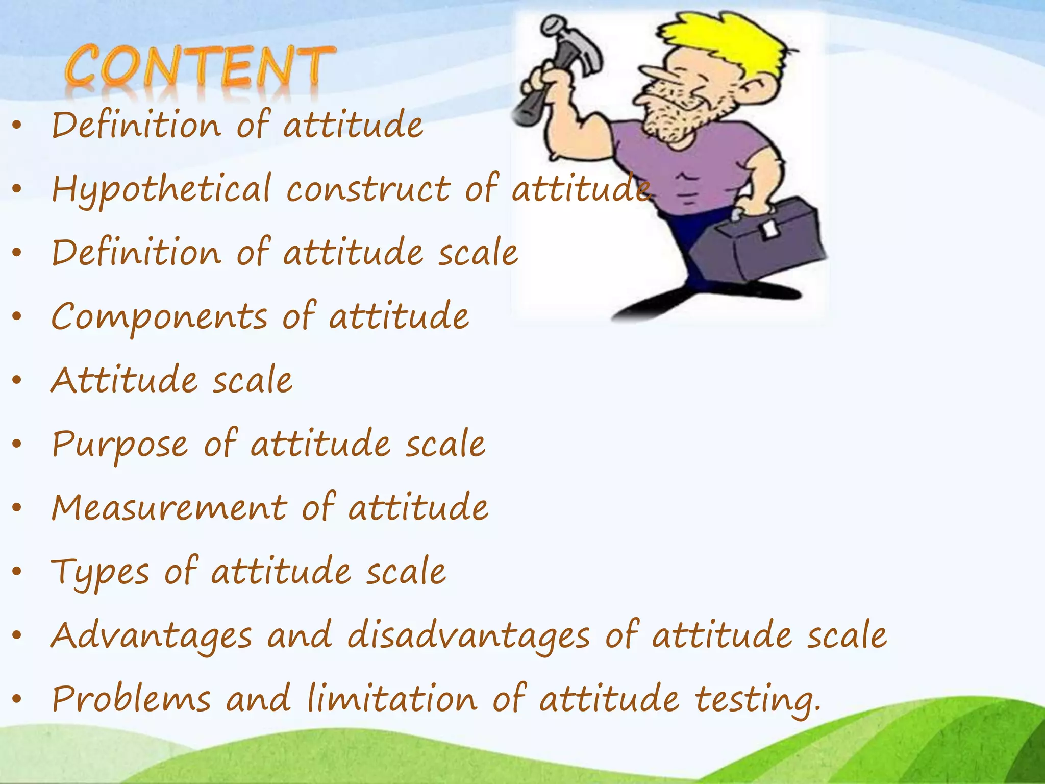 Attitude scale and critical incident technique | PPTX | Education