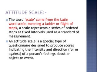 Attitude scale | PPTX