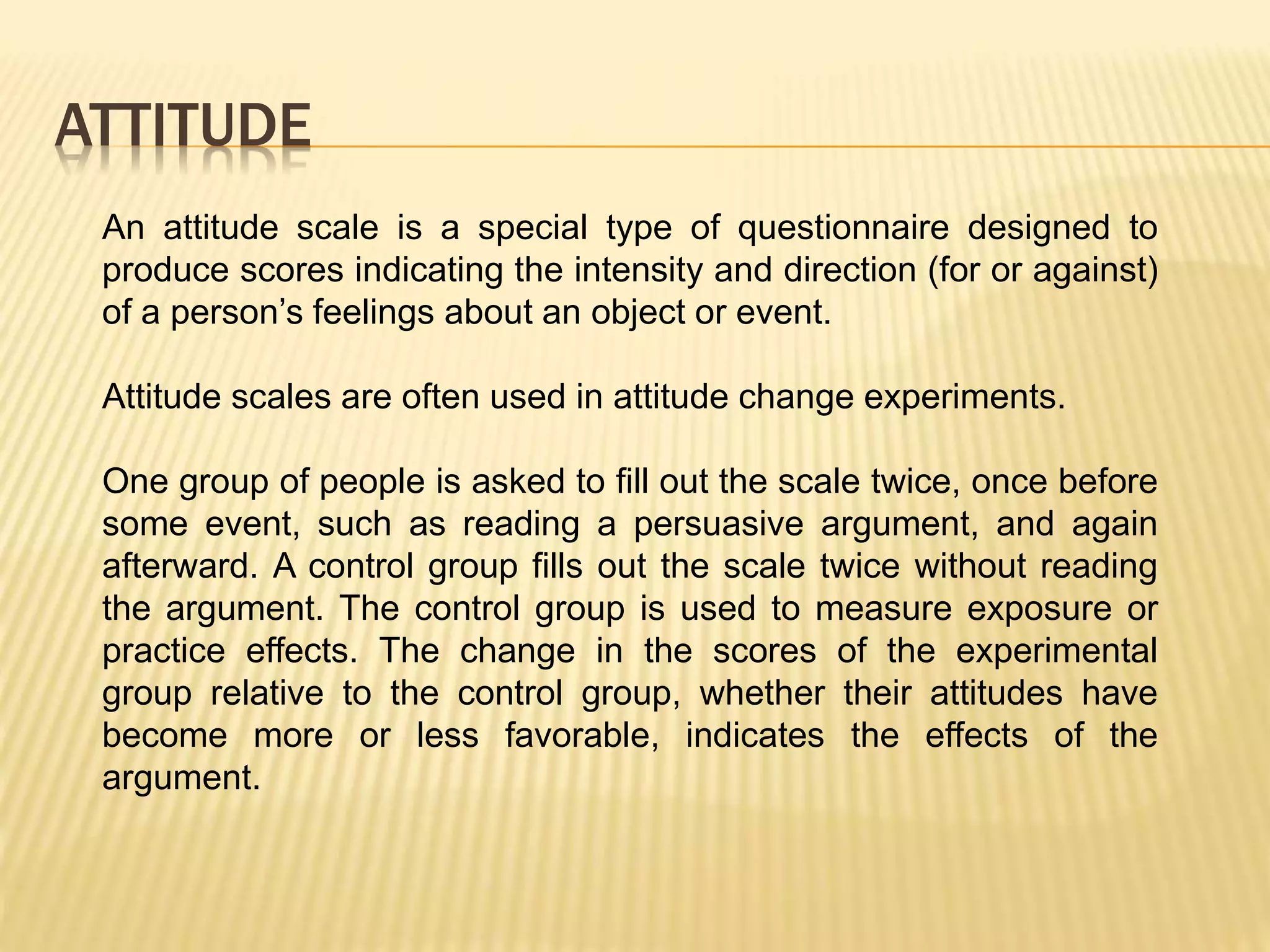 Attitude scale | PPTX