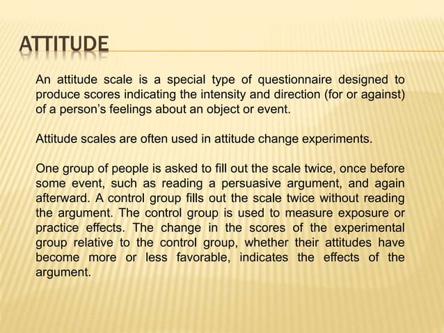 Attitude scale | PPTX