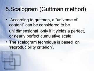Attitude scale final.ppt attitude sca le | PPT | Science