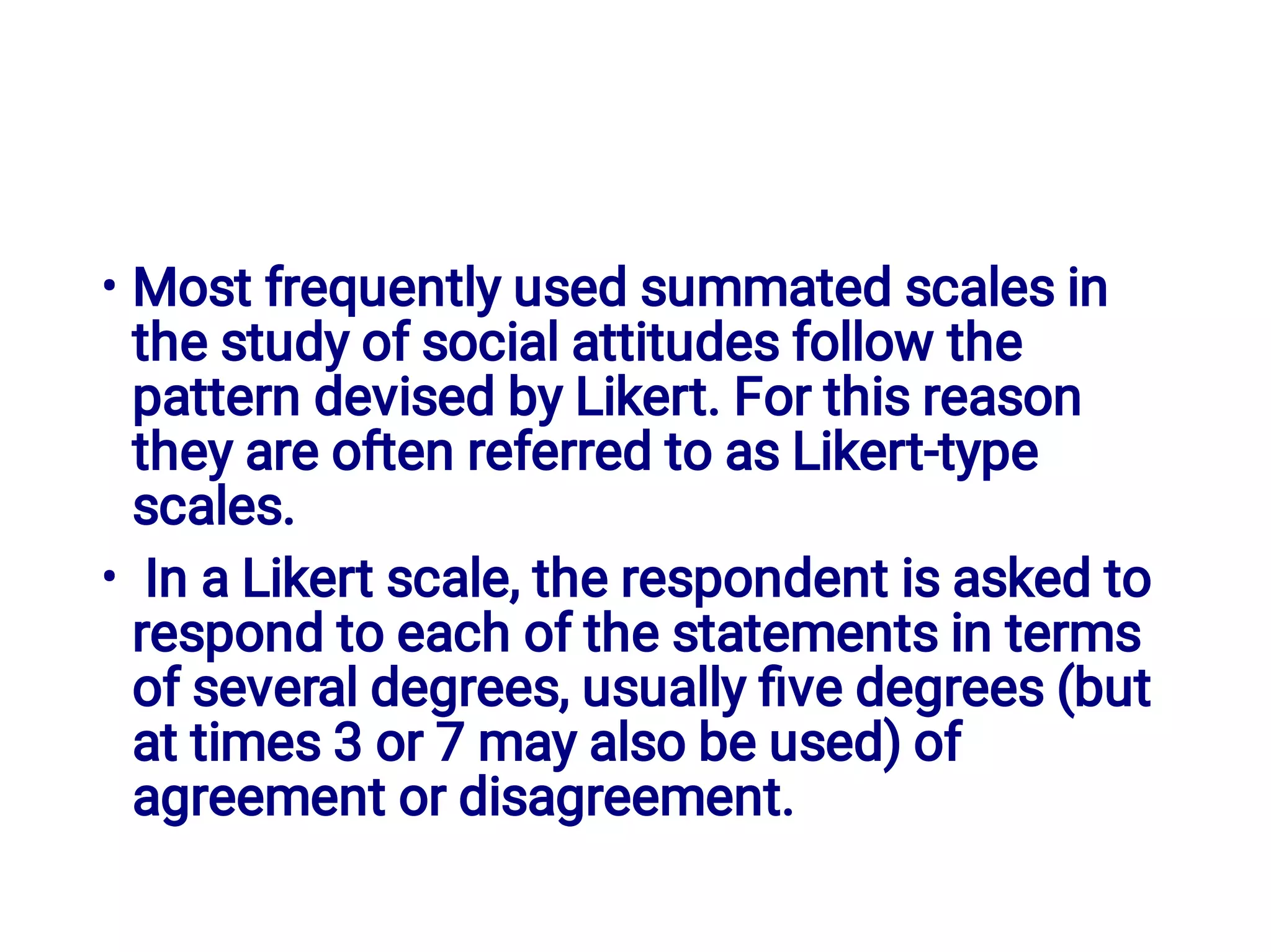 TYPE AND USES OF ATTITUDE SCALES | PDF