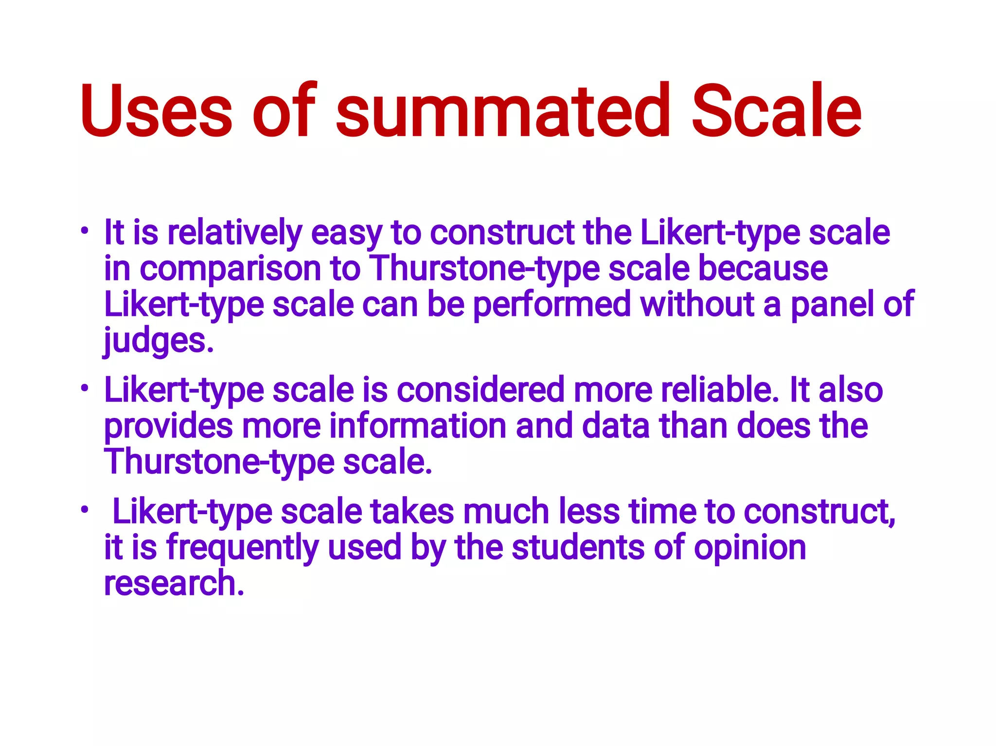 TYPE AND USES OF ATTITUDE SCALES | PDF