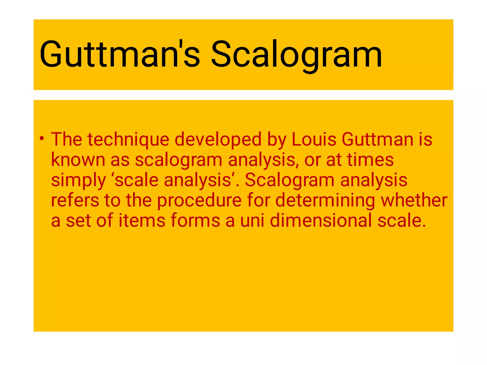 TYPE AND USES OF ATTITUDE SCALES | PDF