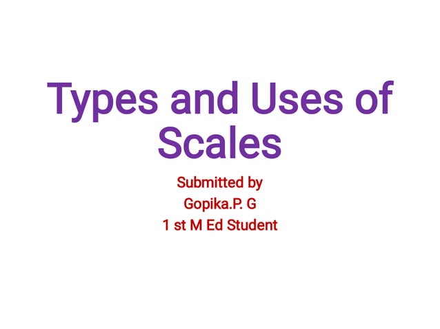 TYPE AND USES OF ATTITUDE SCALES | PDF