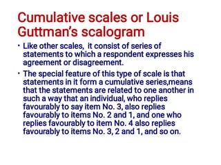 TYPE AND USES OF ATTITUDE SCALES | PDF