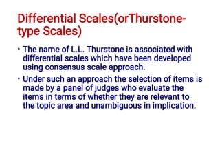 TYPE AND USES OF ATTITUDE SCALES | PDF