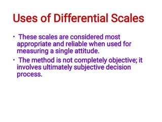 TYPE AND USES OF ATTITUDE SCALES | PDF
