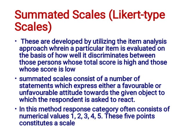 Type And Uses Of Attitude Scales Pdf