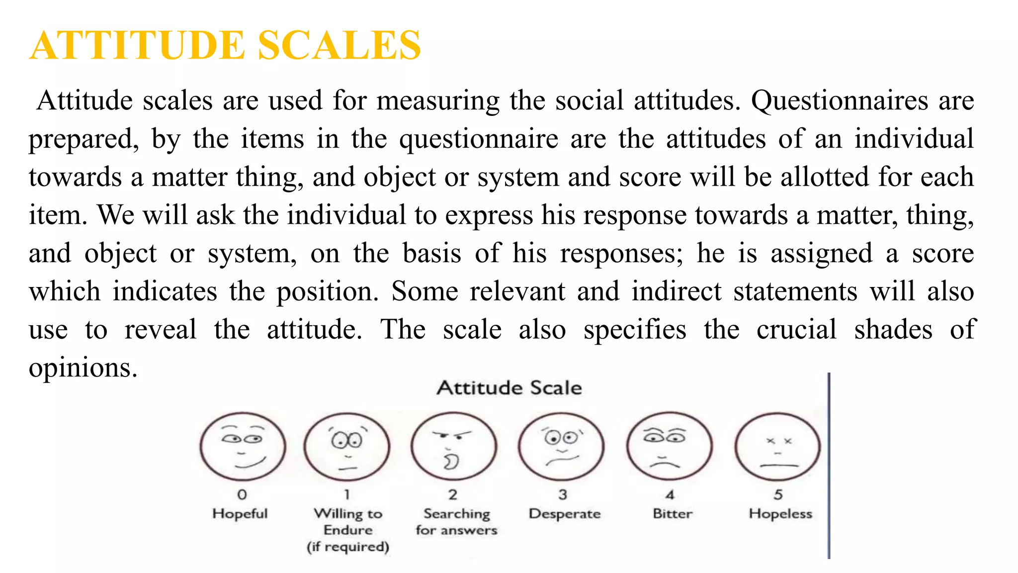 Attitude scales ppt | PPTX