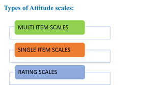Attitude scales ppt | PPTX