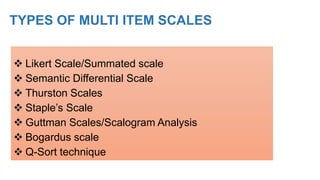 Attitude scales ppt | PPTX