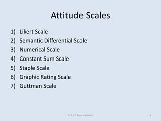 Attitude scaling | PPTX