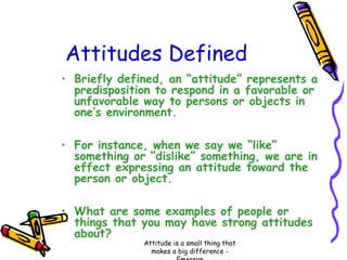 Positive Attitude | PPT