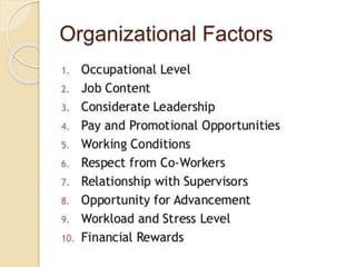 Attitudes and job satisfaction (organizational behaviour) | PPT