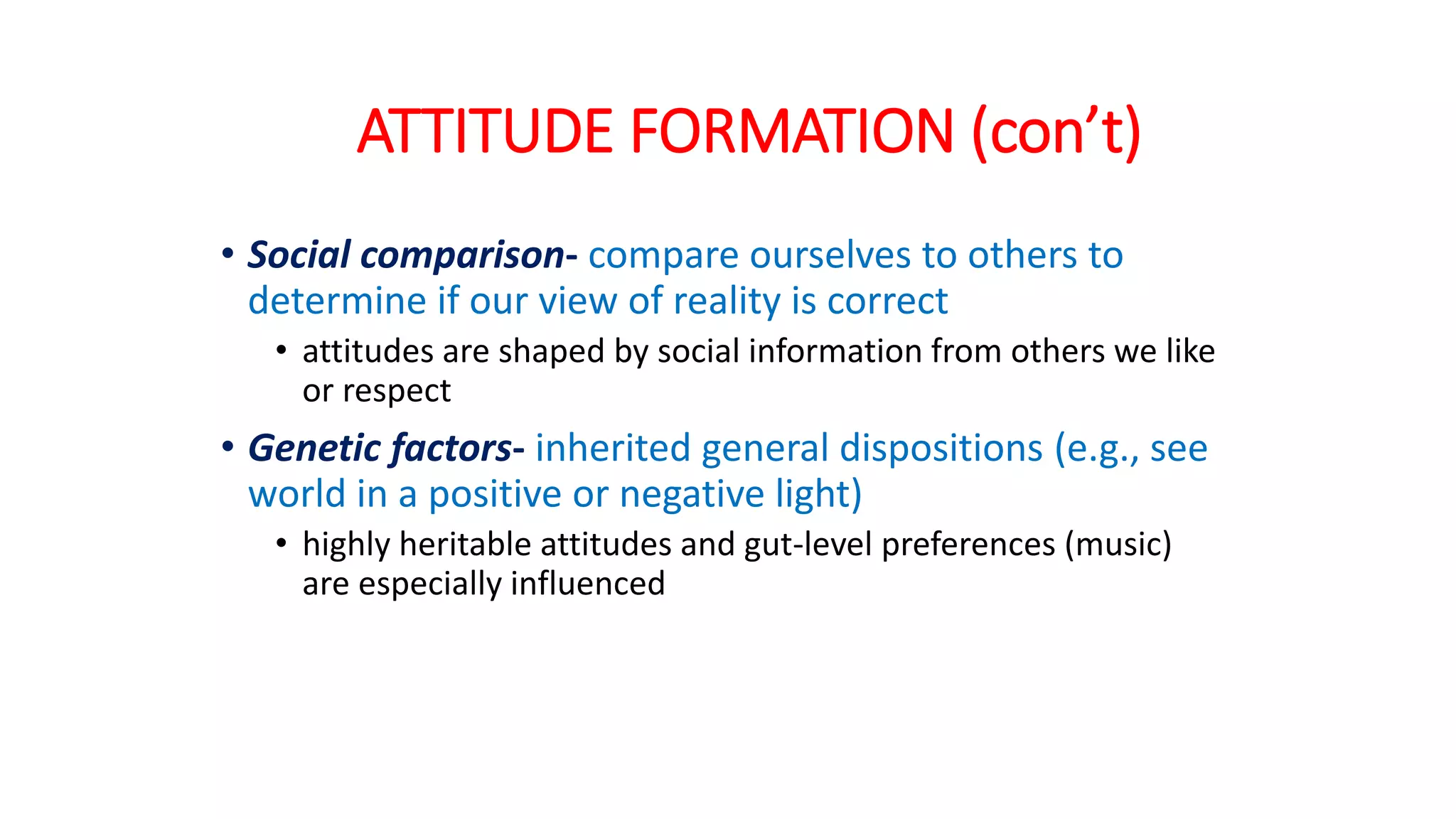 Attitude social psychology ppt | PPTX