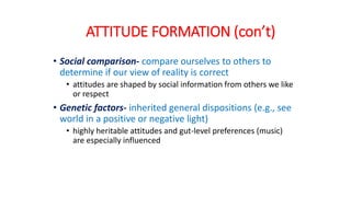 Attitude social psychology ppt | PPTX